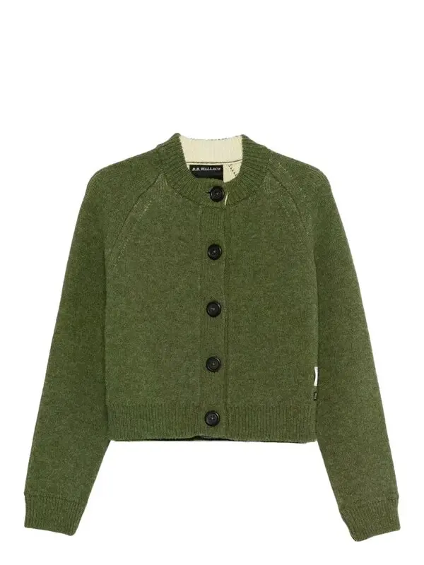 B.B. WALACE Button-front Cardigan - Green