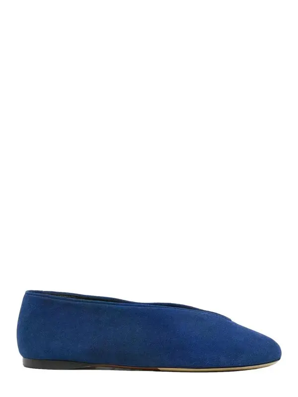 Moschino Suede Ballet Flats - Blue