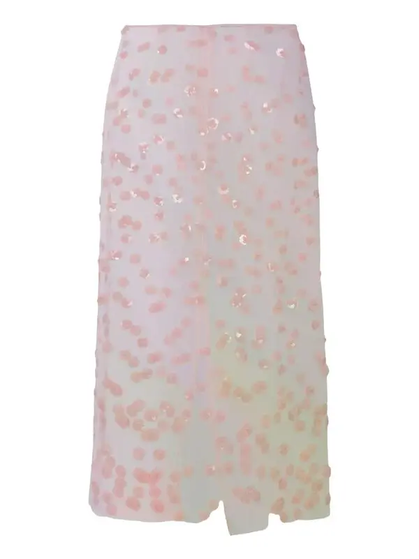 Cecilie Bahnsen Sequin-embellished Skirt - Pink