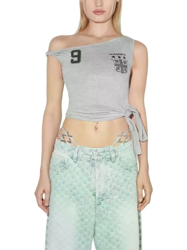 MISBHV Knotted-graphic Football Top - Grey