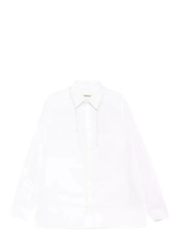 MORDECAI Cord-detail Shirt - White