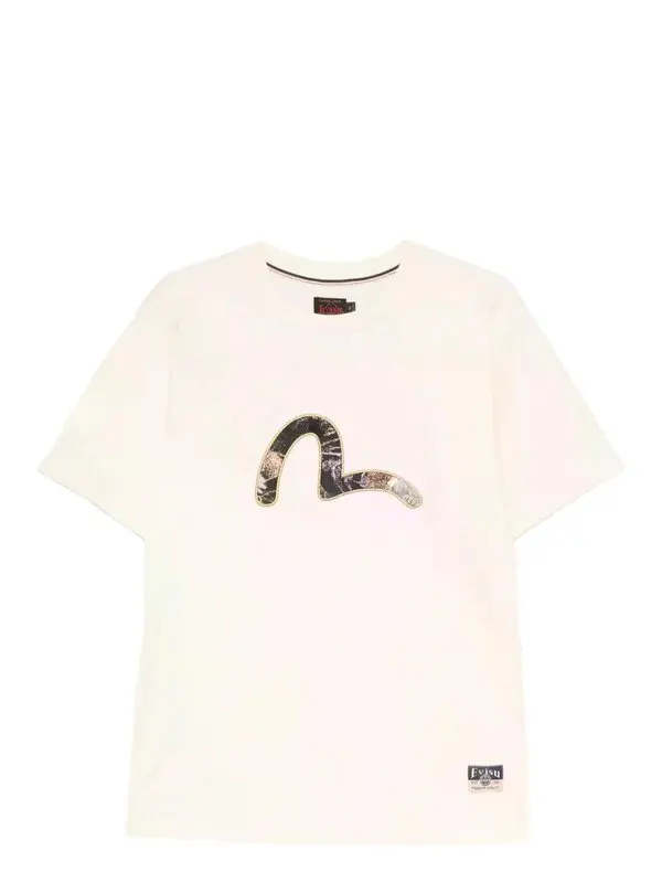 EVISU Seagull Brocade T-shirt - Neutrals
