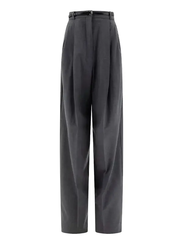 Sportmax Belted Tailored Trousers - Grey