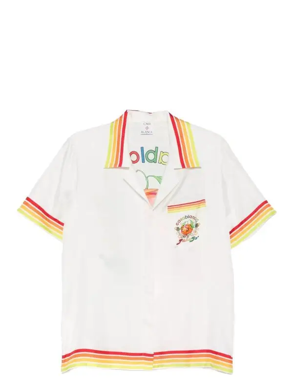Casablanca Stripe-detailing Shirt - White
