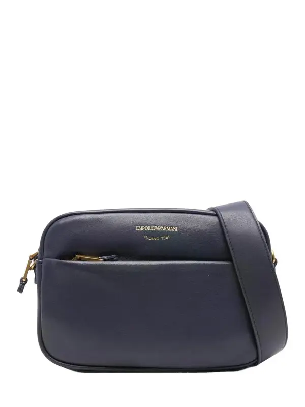 Emporio Armani Zip-fastening Leather Shoulder Bag - Purple
