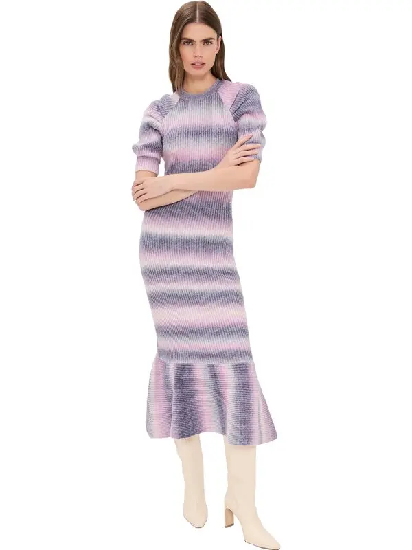 EN SAISON Greer Sweater Maxi Dress - Purple Ombre