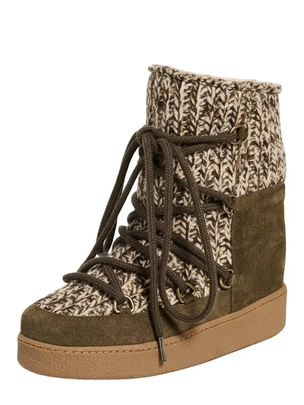 Isabel Marant Nowla Shearling Boots - Bronze