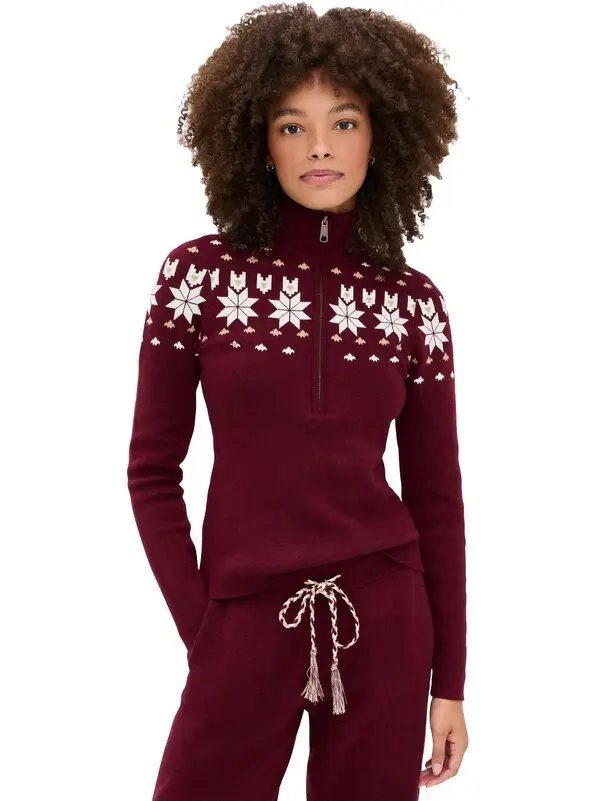 The Upside Le Ski Blanche Half Zip Sweater - Quince