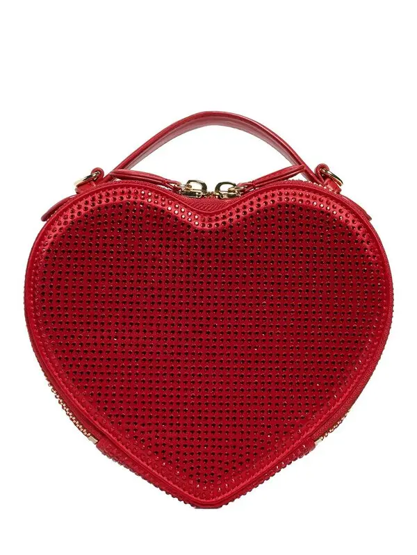 Stoney Clover Lane Heart Crossbody Bag - Red Sparkles