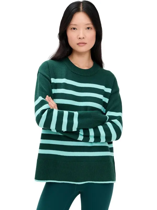 Addison Bay Carlyle Crew Neck Pullover - Ivy/mint