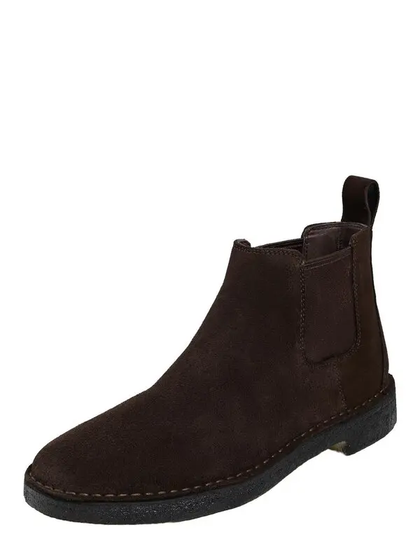Clarks Desert Chelsea Boots - Dark Brown Suede