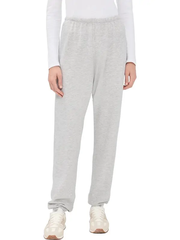 PERFECTWHITETEE The Johnny French Terry Easy Sweatpants - Heather Grey