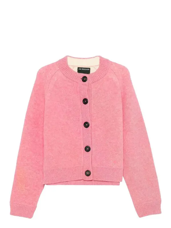 B.B. WALACE Button-front Cardigan - Pink