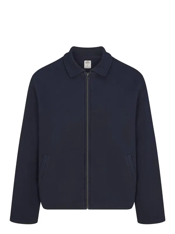 SKIMS Sherpa-lined Zip-up Fleece Jacket - Navy