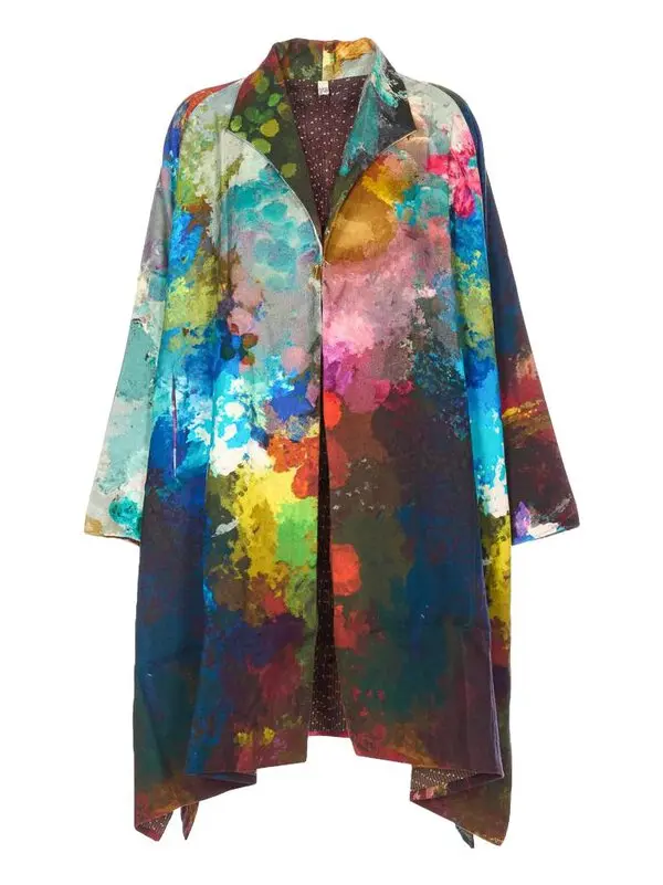 YAVI Multicolor Jacket With Open Silhouette - Multicolour