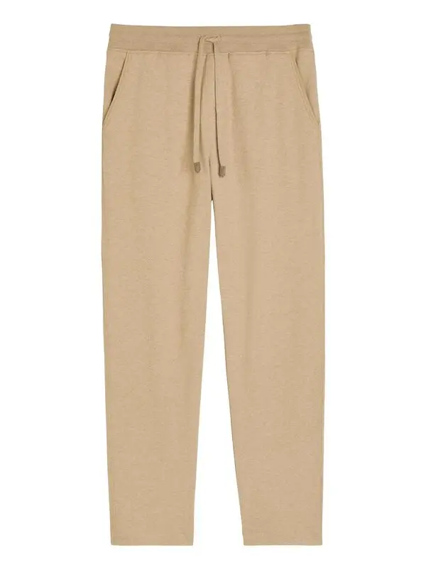 Canali Slim Straight-leg Cotton And Cashmere-blend Trousers - Beige