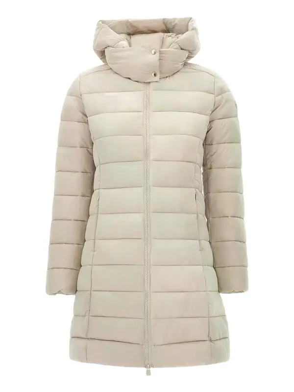 SAVE THE DUCK Padded Coat With Removable Hood - Neutrals