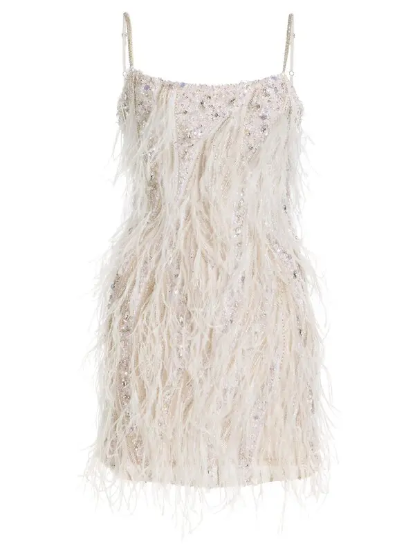 Rachel Gilbert Cynthia Embellished Mini Dress - Gold