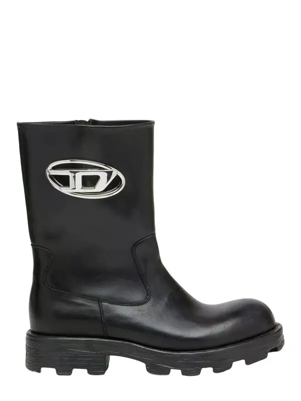 DIESEL® D-hammer Bkr D Leather Boots - Black