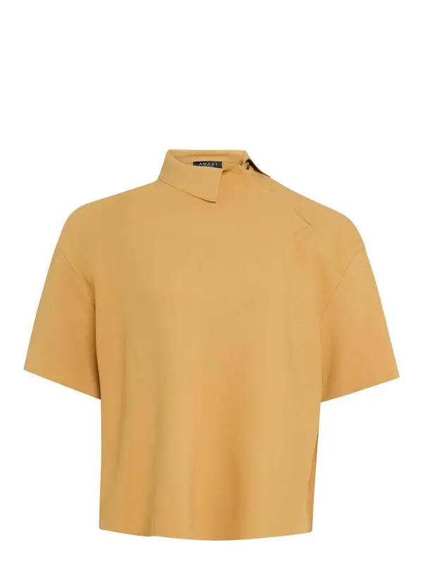 A.W.A.K.E. Mode Knitted Rugby Top - Nude