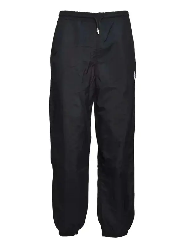 COUNTY OF MILAN Drawstring Logo Track Pants - Black