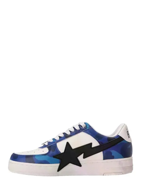 A BATHING APE Sta Logo-patch Low-top Sneakers - Blue