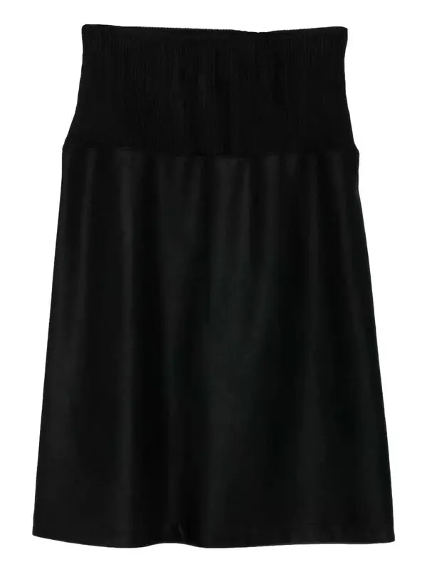 JIL SANDER Ribbed Midi Skirt - Black