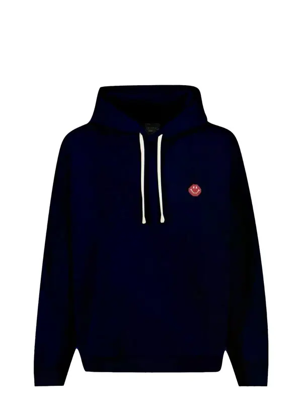 Joshua Sanders X Smiley® Logo-detail Hoodie - Blue