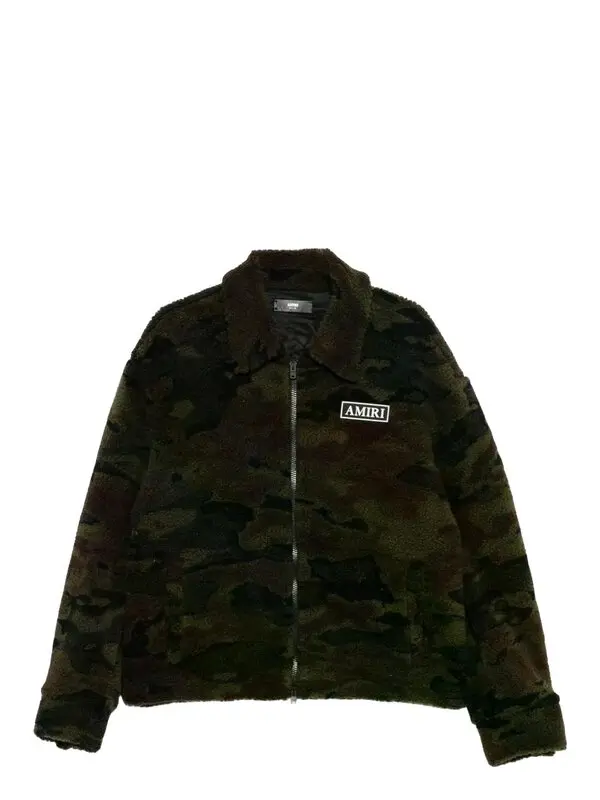 Amiri Zip-up Bomber Jacket - Green