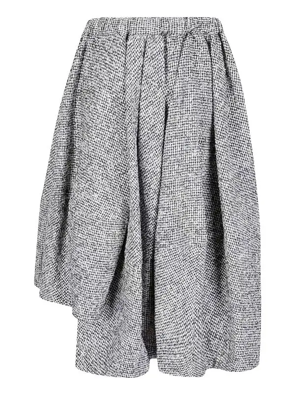 Play Comme Des Garcon Draped Skirt With Elasticated Waistband And Asymmetric Hem - Grey