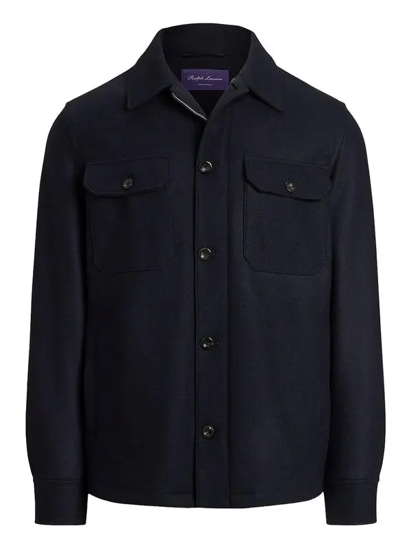 Ralph Lauren Cashmere Blend Felton Overshirt - Navy