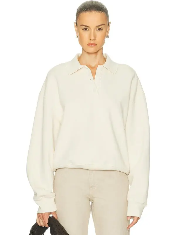 GRLFRND Polo Sweatshirt - Bone