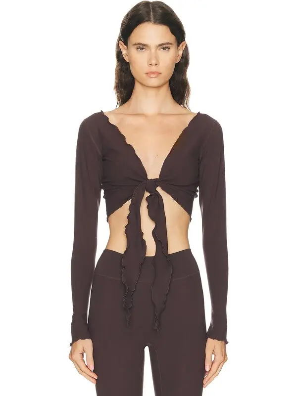 437 The Wrap Top - Espresso