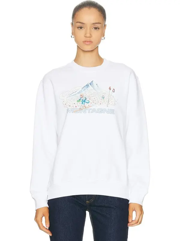 Casablanca Printed Sweatshirt - White