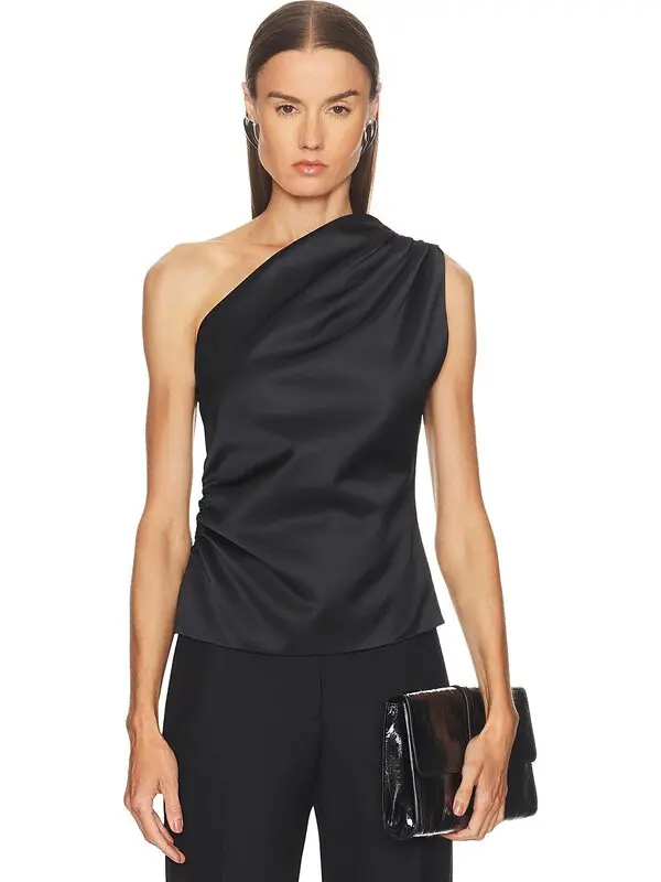 Ila Kia One-shoulder Top - Black