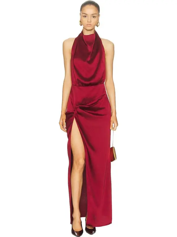 Ila Alina Maxi Dress - Burgundy