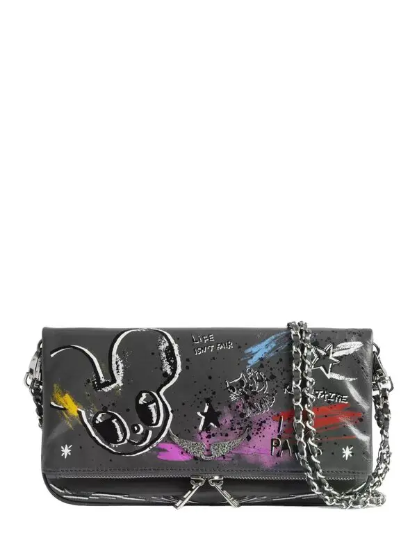 Zadig&Voltaire X Humberto Cruz Rock Chain Clutch Bag - Grey