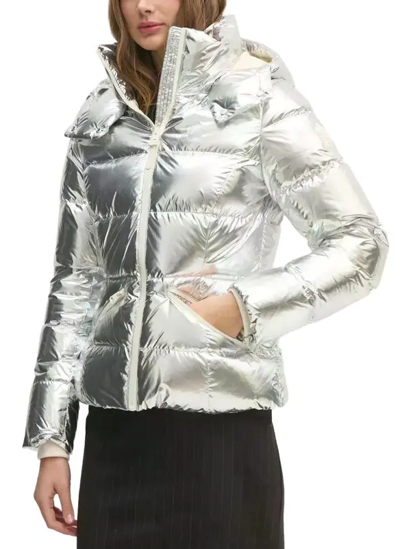 Mackage Madalyn Hooded Puffer Jacket - Silver