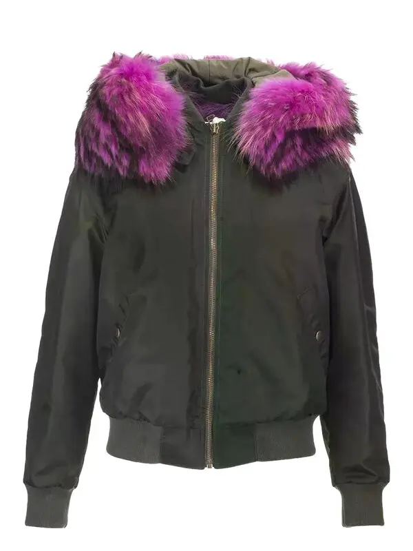 Mr & Mrs Italy Faux Fur-trim Jacket - Green