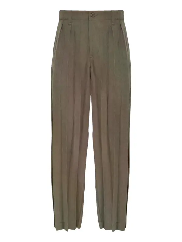 Issey Miyake Pleated Pants - Green
