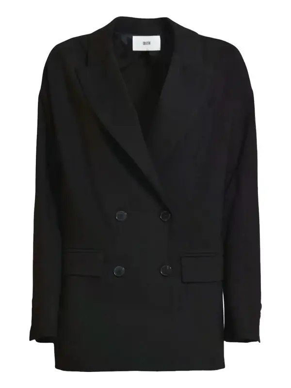 SOLOTRE Double-breasted Blazer - Black