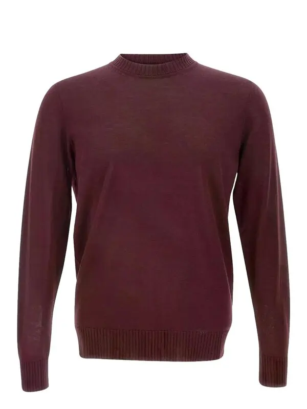 FILIPPO DE LAURENTIIS Ribbed Crew-neck Sweater - Red