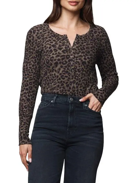 Splendid Forever Leopard Henley - Leopard Print