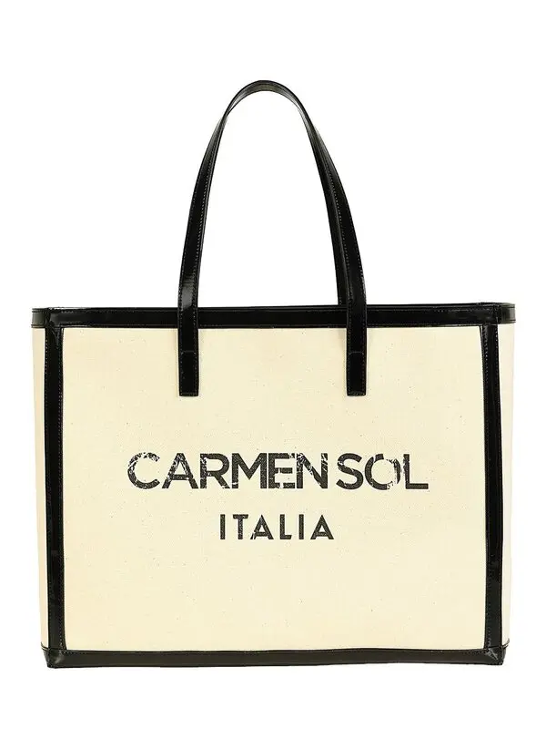 Carmen Sol Roma Tote Bag - Black