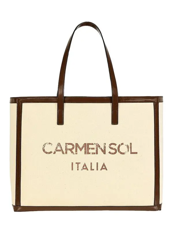 Carmen Sol Roma Tote Bag - Brown