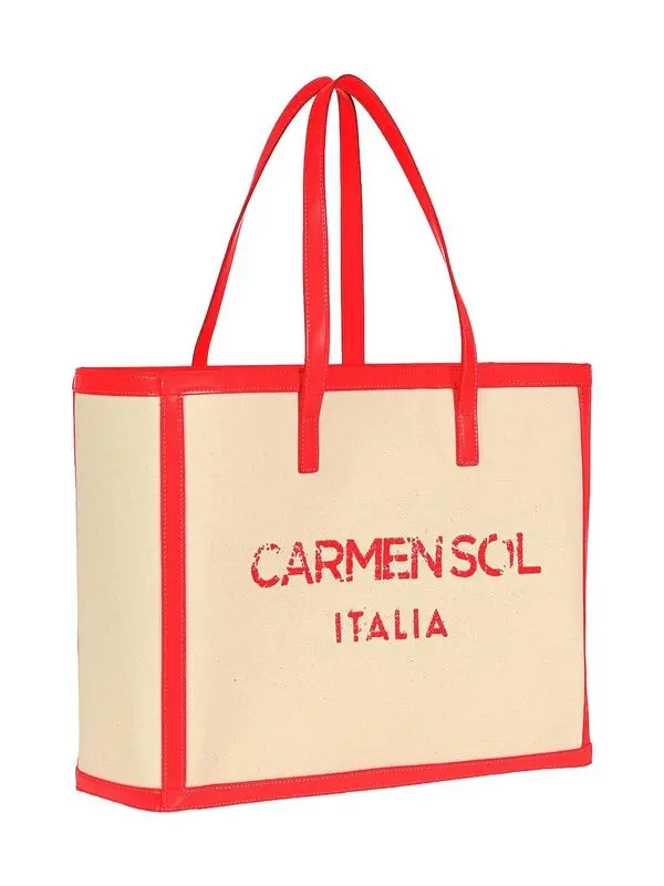 Carmen Sol Roma Tote Bag - Neon Pink