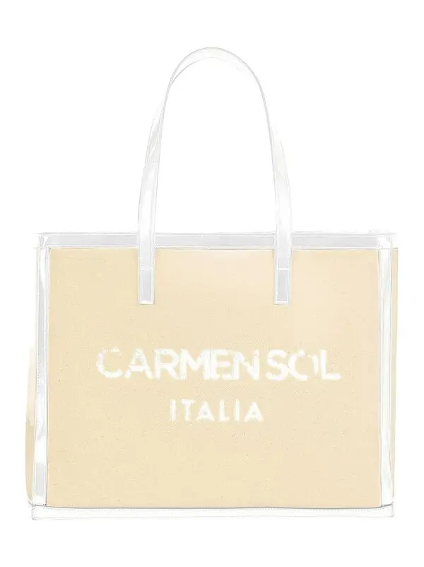 Carmen Sol Roma Tote Bag - White
