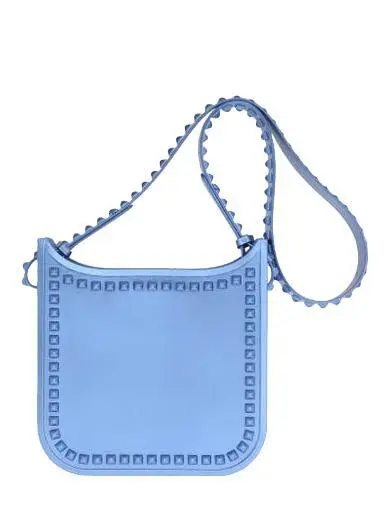 Carmen Sol Toni Tote Bag - Baby Blue Metallic