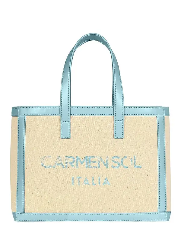 Carmen Sol Venezia Mini Tote Bag - Baby Blue