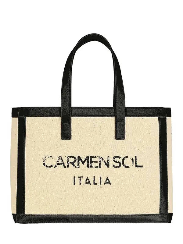 Carmen Sol Venezia Mini Tote Bag - Black